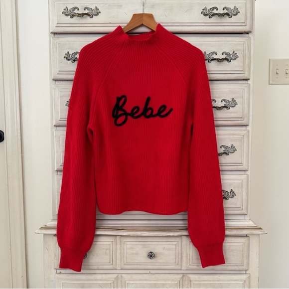 bebe | Sweaters | Bebe Red Y2k Log Cabin Ski Trip Sweater | Poshmark